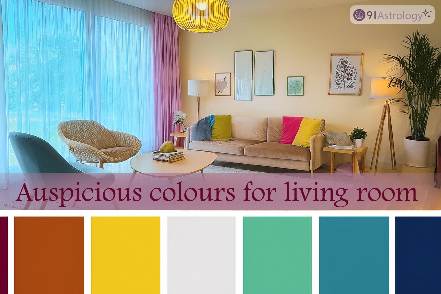 Best Colours for Living Room: Auspicious and Inauspicious Colours for ...